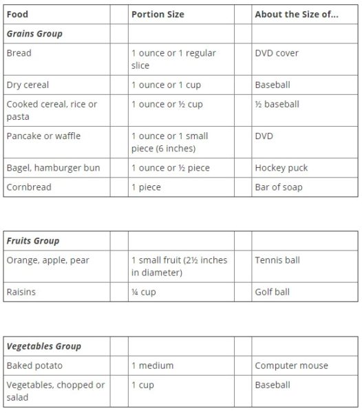 Healthy Portion Size for Kids | Staying Healthy